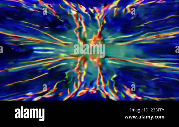 Digital Disruption, Visual Symphony of Signal Chaos Stock Video Footage ...