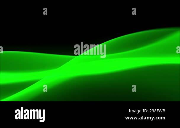 Ethereal Green Wave A Fluid Animations Background Stock Video Footage ...