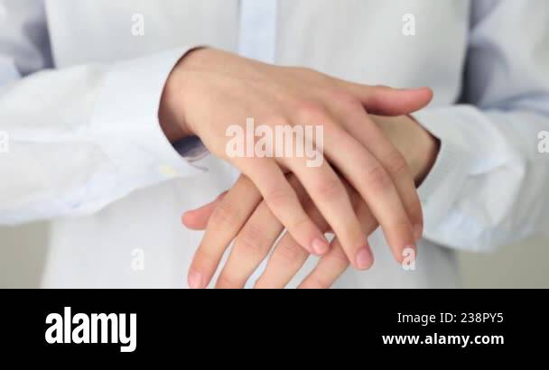 Hand rubbing technique to relieve tension and promote relaxation and ...