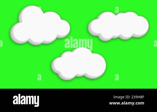 Green Screen Clouds Expanding and Contracting Animation for Visual ...