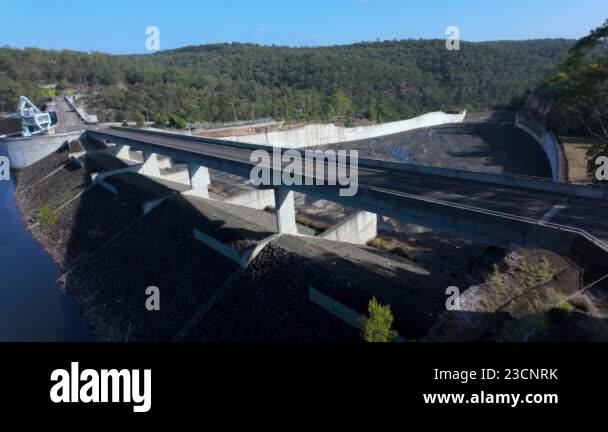 Video right to left from the visitor viewing deck of the Water NSW ...