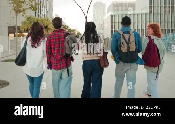 Students arriving at university Stock Videos & Footage - HD and 4K ...