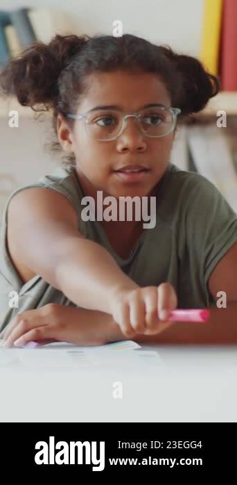 Elementary school student handing paper Stock Videos & Footage - HD and ...