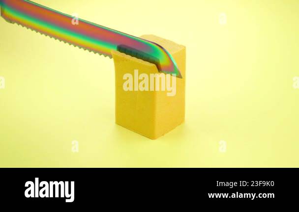 Very Satisfying and Relaxing Kinetic Sand ASMR video. Cutting anti ...