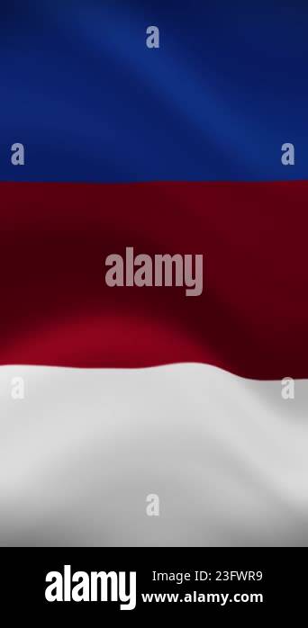 Sorbs Waving Flag in Vertical Orientation. Realistic Flag Animation ...