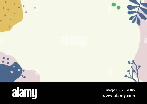abstract hand-drawn shapes frame border animated background Stock Video ...