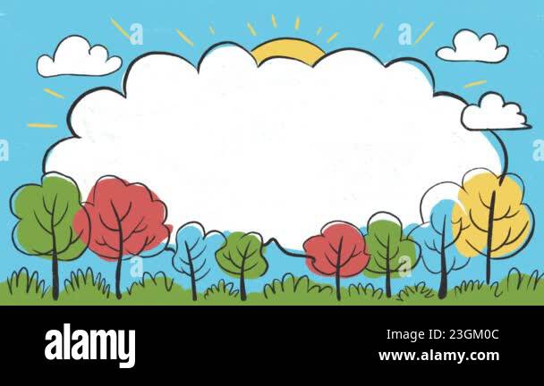 a colorful hand-drawn animated presentation background Stock Video ...