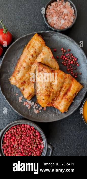Grilled fish fillet spices Stock Videos & Footage - HD and 4K Video ...