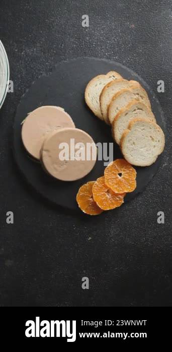Foie gras snack goose liver French cuisine fresh tasty food dish ...