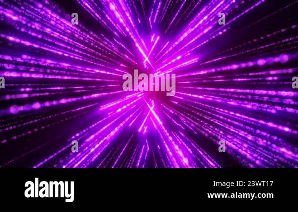 Brighter particle trails. speed of light, animation. Abstract particle ...