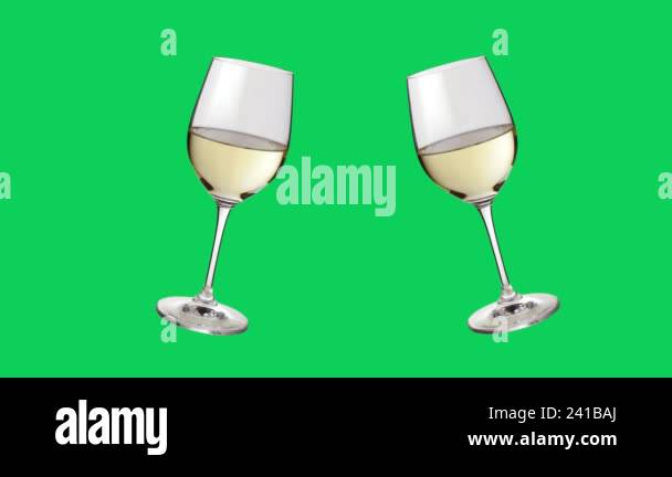 drink in glass, animation, green screen background Stock Video Footage ...