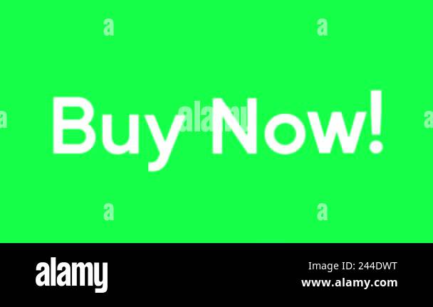 Buy Now text animation on green screen background Stock Video Footage ...
