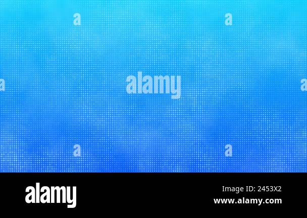 Technology waving background with lighting dots pattern seamless loop animation blue background ...