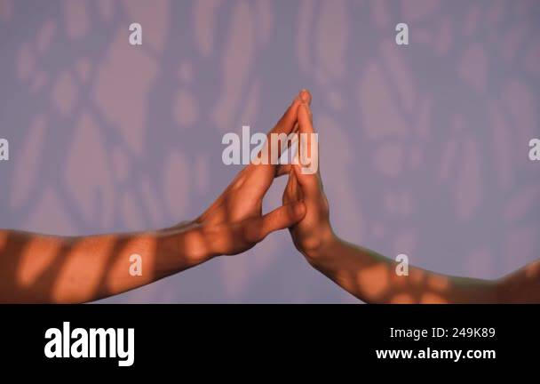 Hand gestures and signs. Man and woman hands showing gestures and ...