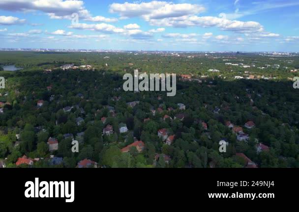 nikolassee, a residential district in berlin, featuring houses nestled ...