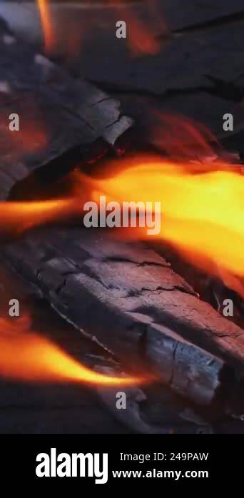 Vertical Video Burning Fire Flames Stock Videos Footage Hd And 4k