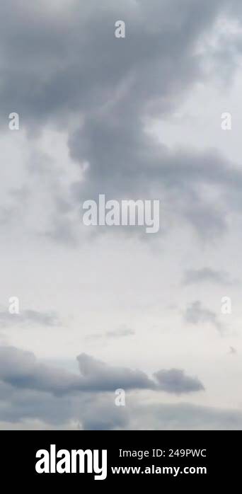 Overcast skies at daytime. Horizon fully covered with cloudscape. Low ...