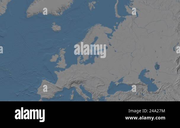 Baltic Sea. Location diagram on a blue and gray colored elevation map ...