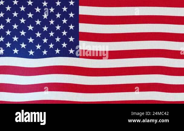 Beautiful and spectacular flag of the United States of America, waved ...