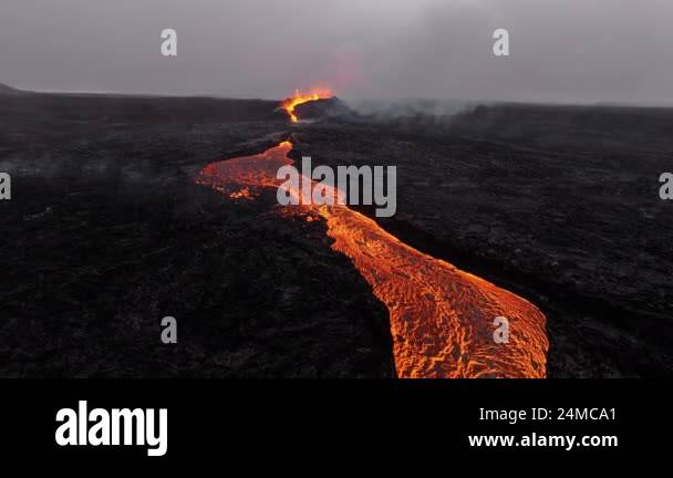 Geological Phenomenon: A Captivating Landscape Depicting the Eruption ...
