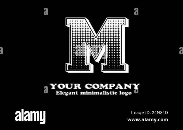 A monogram logo Stock Videos & Footage - HD and 4K Video Clips - Alamy