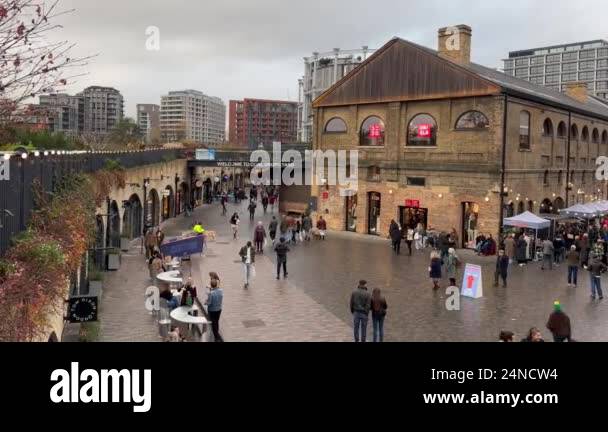 London, UK, December 4, 2024: Building with Uniqlo at Coal Drops Yard ...