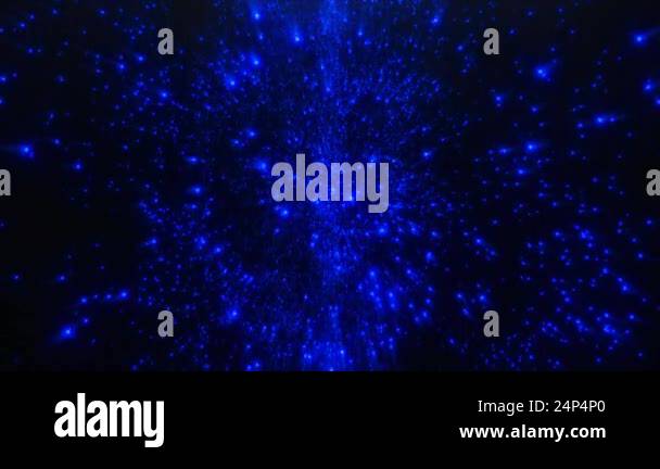 A stream of stars in the dark space of a deep blue color, which gives a ...