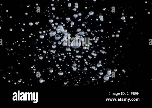 3d rendering of liquid simulation with alpha channel (transparent ...