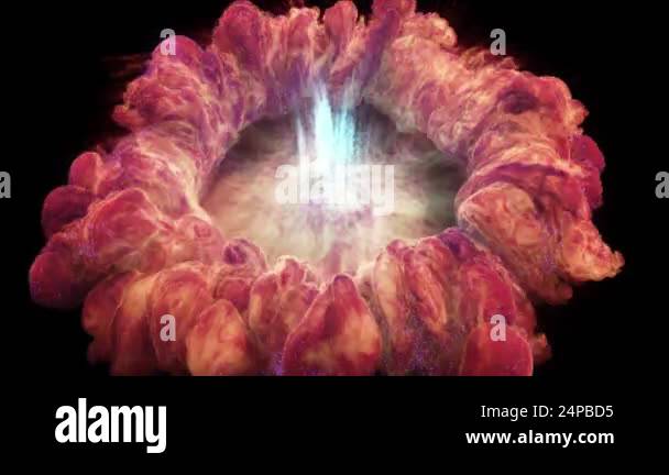 3d rendering of fire explosion simulation with alpha channel ...