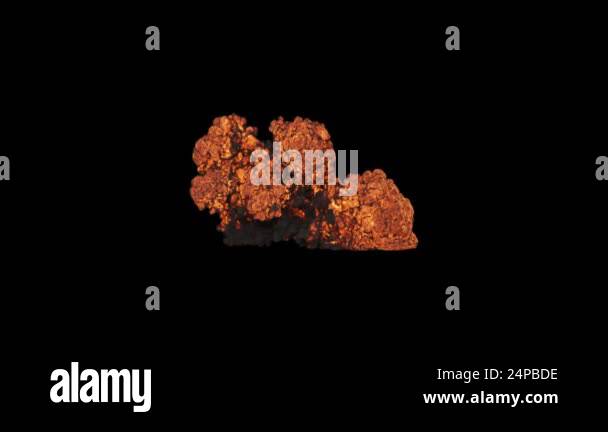 3d rendering of fire explosion simulation with alpha channel ...