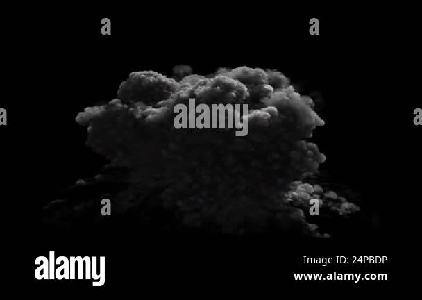 3d rendering of fire explosion simulation with alpha channel ...
