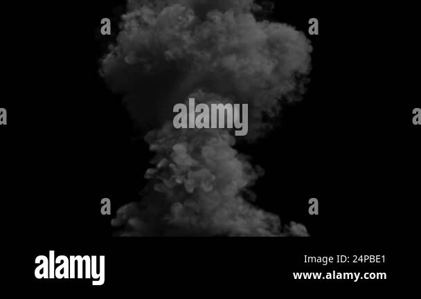 3d rendering of fire explosion simulation with alpha channel ...