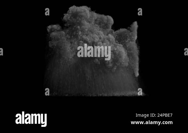 3d rendering of dust particle simulation with alpha channel ...