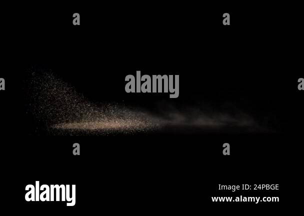3d rendering of dust particle simulation with alpha channel ...