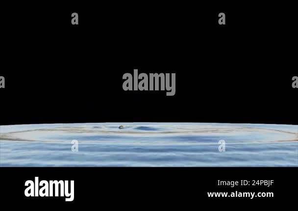 3d rendering of liquid simulation with alpha channel (transparent ...