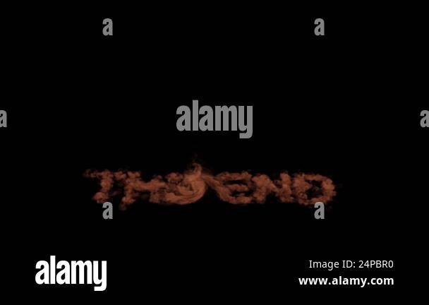 3d rendering of The end title text with alpha channel (transparent ...