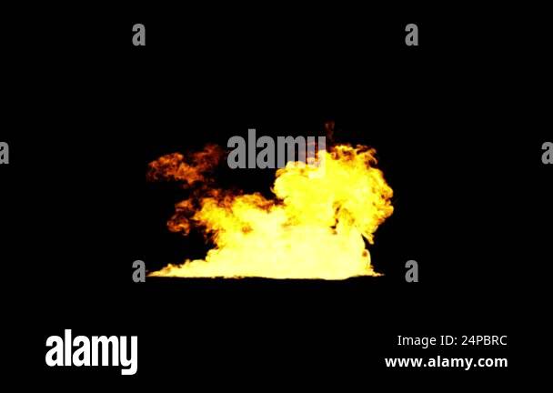 3d rendering of fire simulation with alpha channel (transparent ...