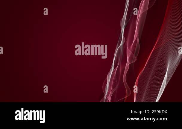 Powerful video animation with particle wave object in slow motion ...