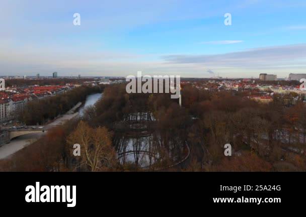 Angel of Peace Friedensengel viewpoint and peace monument in Munich ...