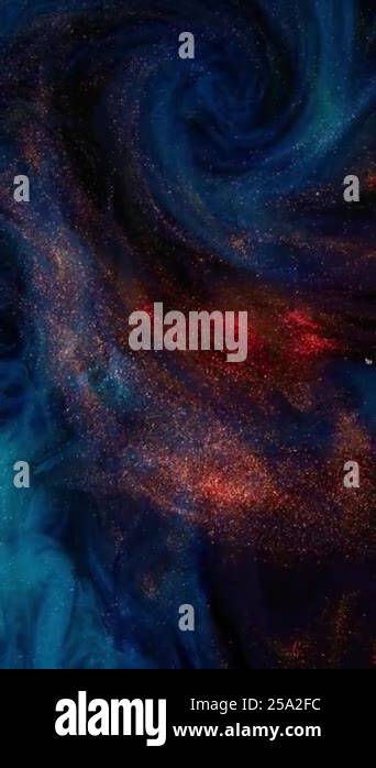 An enchanting swirl of vibrant cosmic colors intricately depicting the ...