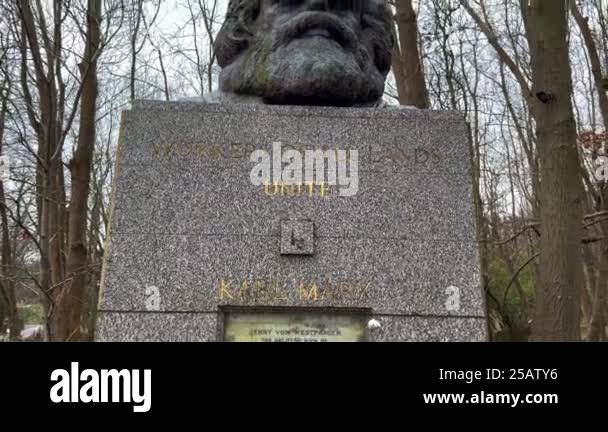 Grave of famous Karl Marx at London Cemetery died in 1883 - LONDON ...