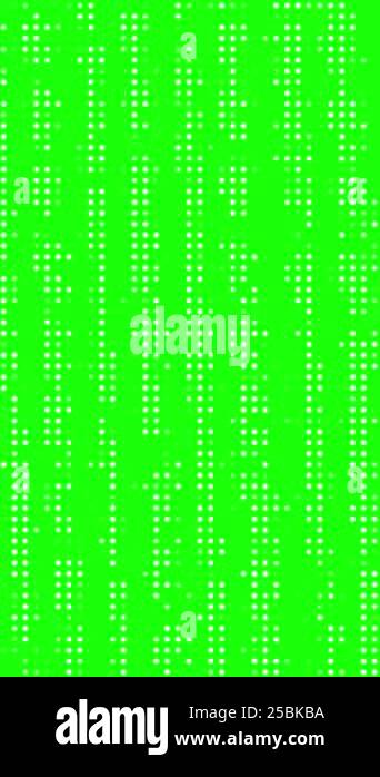 green screen abstract animated halftone dotted retro technology background, random dots, and ...