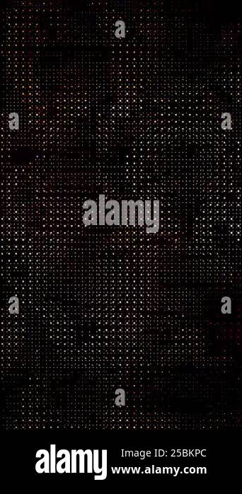 abstract animated halftone dotted retro technology background, random dots, and grids, 3d render ...