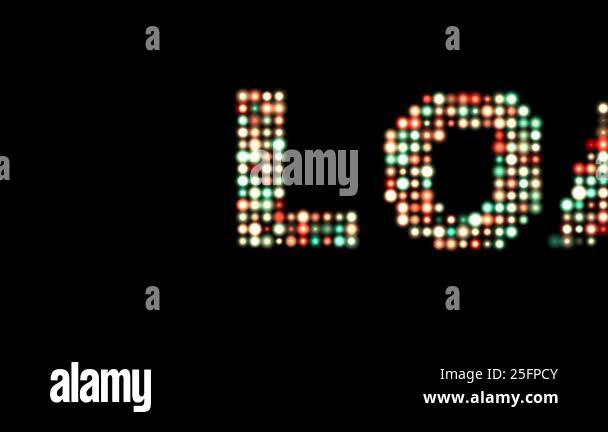Sparkling text animation displaying loading text Stock Video Footage ...
