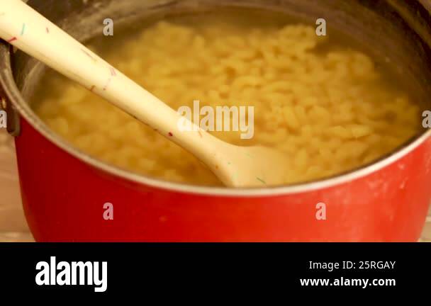 types of pasta macaroni boiled in hot water Stock Video Footage - Alamy