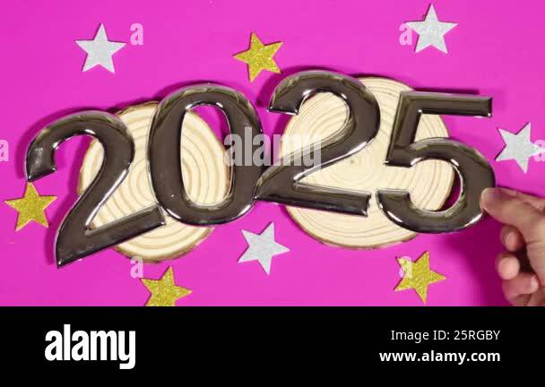 golden numbers 2026 two thousand twenty six new year with colorful ...