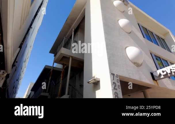 Miami Beach, FL, USA - January 4, 2025: Stock video 728 Ocean Drive CVS ...