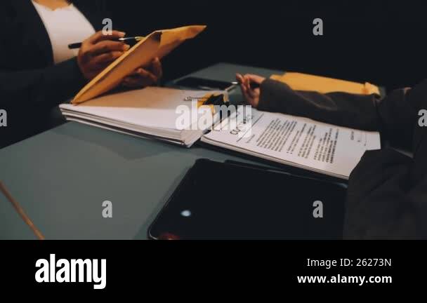 businessmen are signing documents in office Stock Video Footage - Alamy