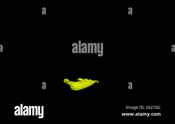 3D animation of polygons. Polygonal animation. Animation of a humanoid ...