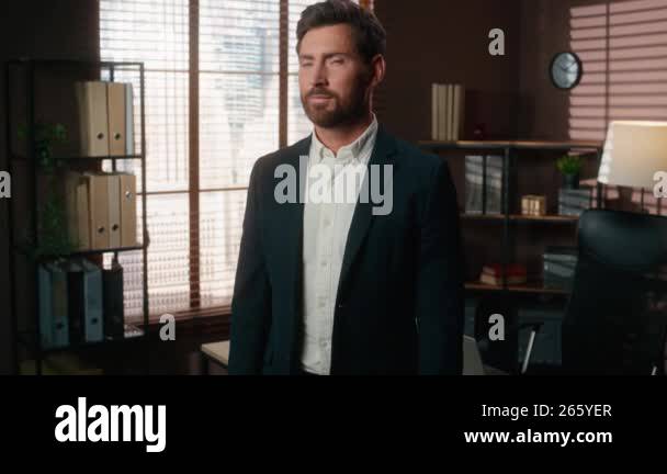 Caucasian middle-aged business man adult businessman guy male employer ...